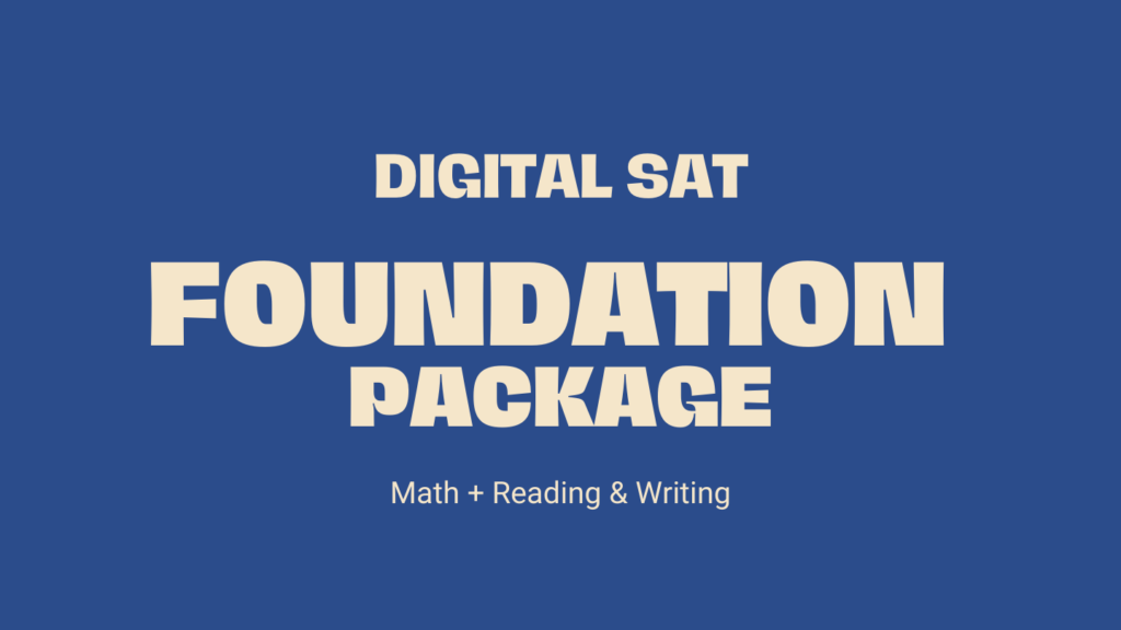 Digital SAT Foundation Package – www.aimslearning.online