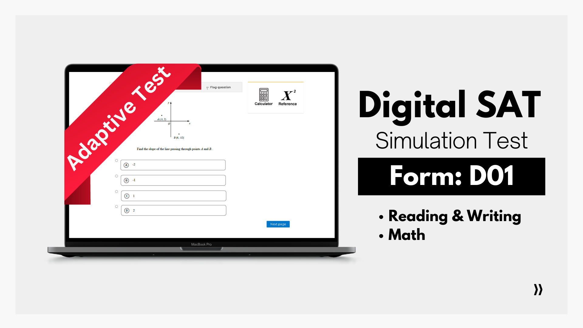 Private SAT Simulation Test D01 – www.aimslearning.online